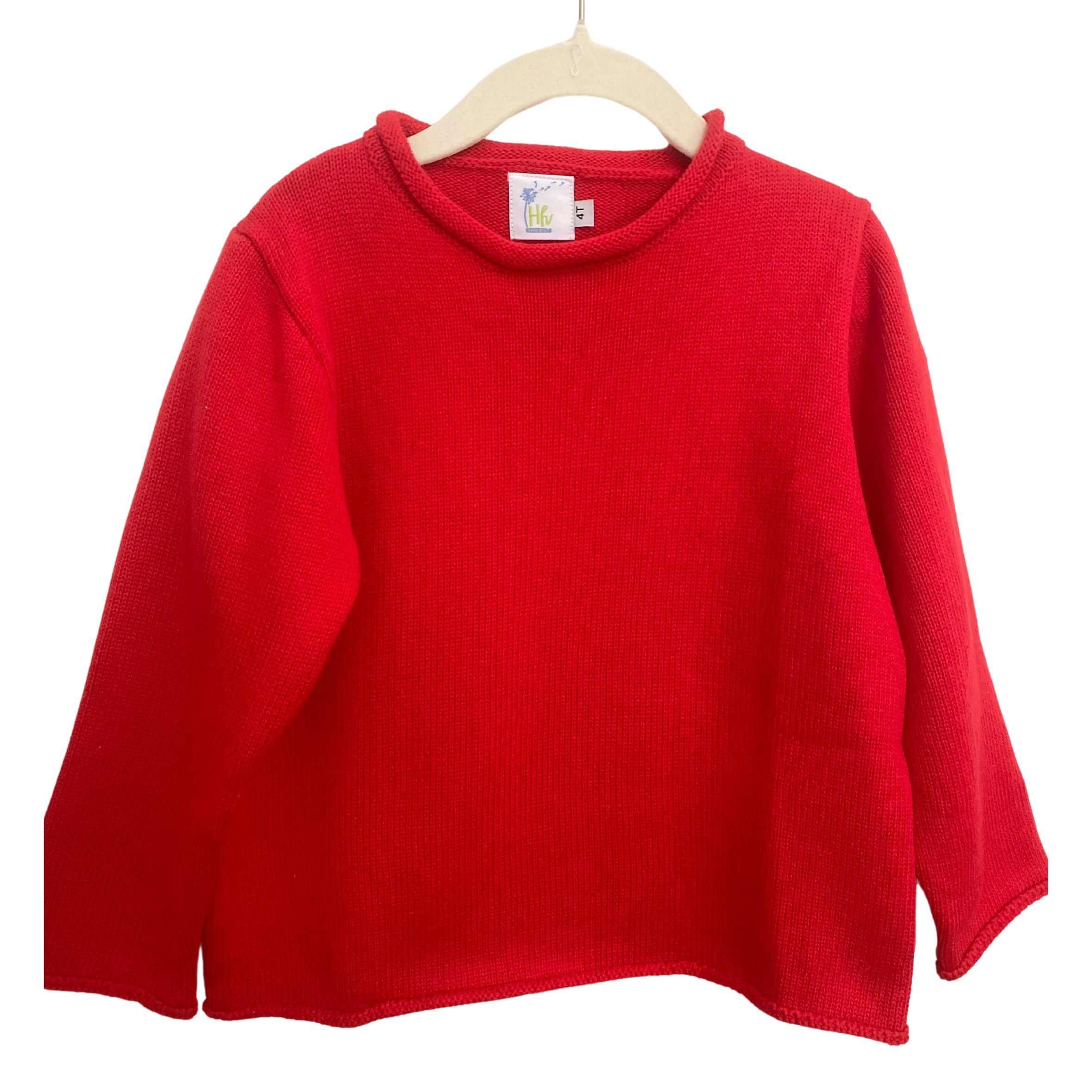 Red Rollneck Sweater – Huckleberry Hill